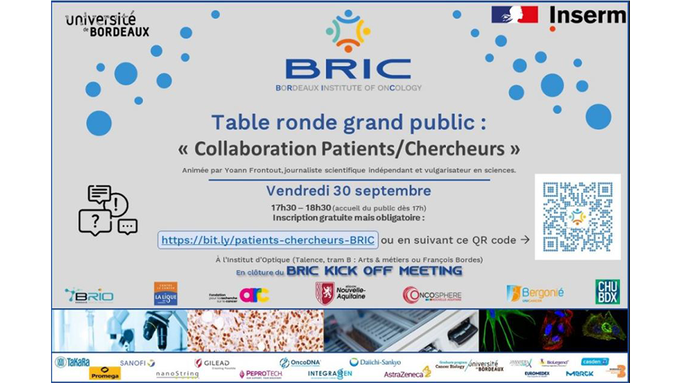Table ronde « Collaboration patients / chercheurs » :: Département SBM